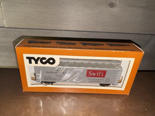 TYCO HO SCALE Model Train Swift 40' Reefer Car Srlx 4226 329A:250 W/Box ...