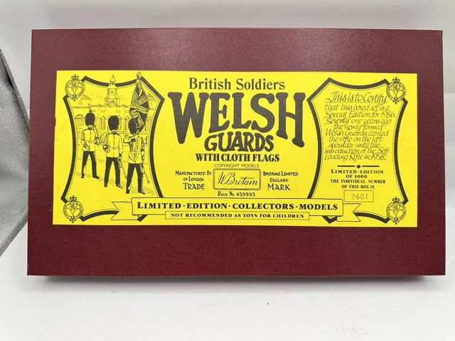 BRITAINS 5186 The Welsh Guards Set Limited Ed Boxed & Outer Mailer Box ...