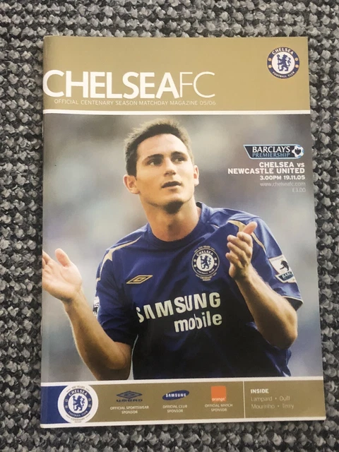 CHELSEA V NEWCASTLE United - 2005/06 - Premier League - Match Day ...