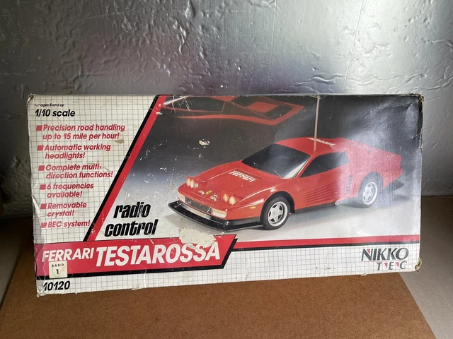 NIKKO TEC FERRARI TESTAROSSA BOXED 1/10 WORKING Radio Control Rc £199. ...