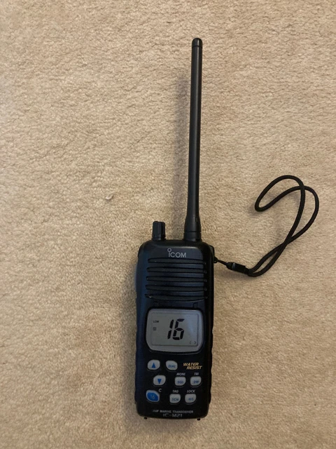ICOM IC-M21 VHF Marine Transceiver - Great hand held radio, lots of extras £40.00 - PicClick UK