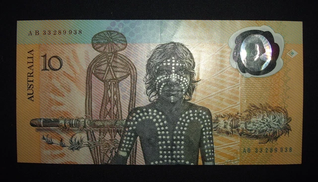 AUSTRALIAN $10 DOLLAR Note. 1988 Bicentennial Mid Prefix Ab 33 £135.59 ...
