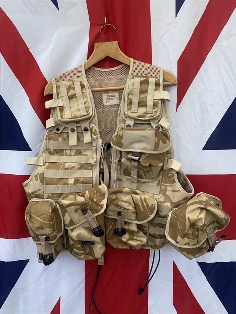 BRITISH MILITARY DESERT DPM MOLLE Tactical Load Carrying Webbing Vest £ ...