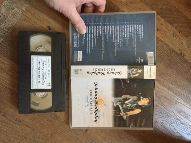CASSETTE VIDEO VHS MUSIQUE JOHNNY HALLYDAY parc des princes 1993 1 EUR 4,00 - PicClick FR