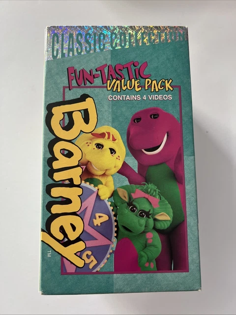 BARNEY CLASSIC COLLECTION Fun-tastic Value Pack (VHS, 4-Tape Set) £66. ...