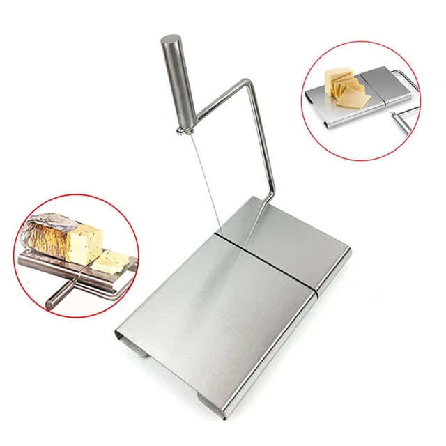 CHEESE BUTTER SLICERS Cutter Board Cutting Kitchen Hand Tool Stainless ...