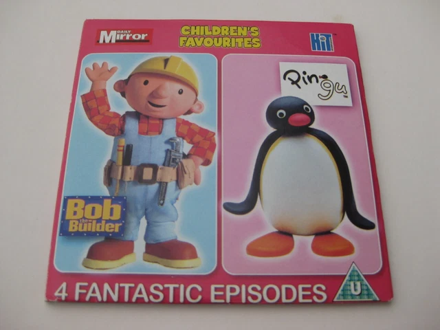 BOB THE BUILDER. Pin.gu. Fireman Sam.& Kipper. promo dvds. £2.00 ...