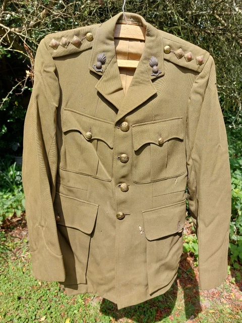 BRITISH ARMY ROYAL Artillery Officers Dress Uniform, WW2 era, Fit 6ft ...