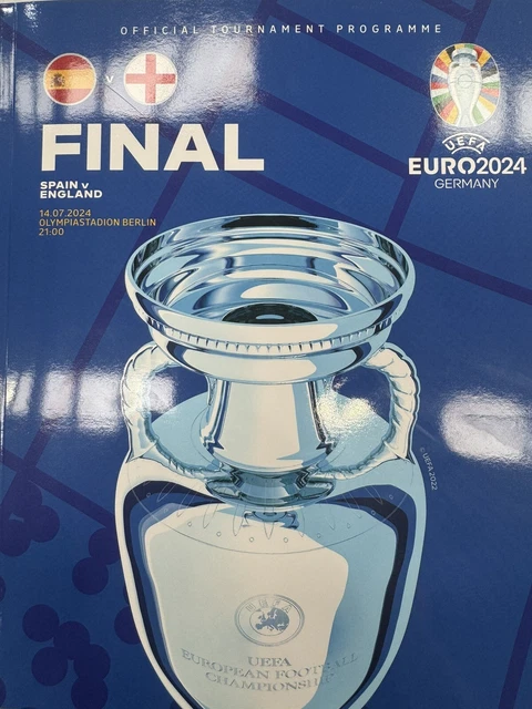 UEFA EURO 2024 Official FINAL Match Programme Spain vs England £12.00 ...
