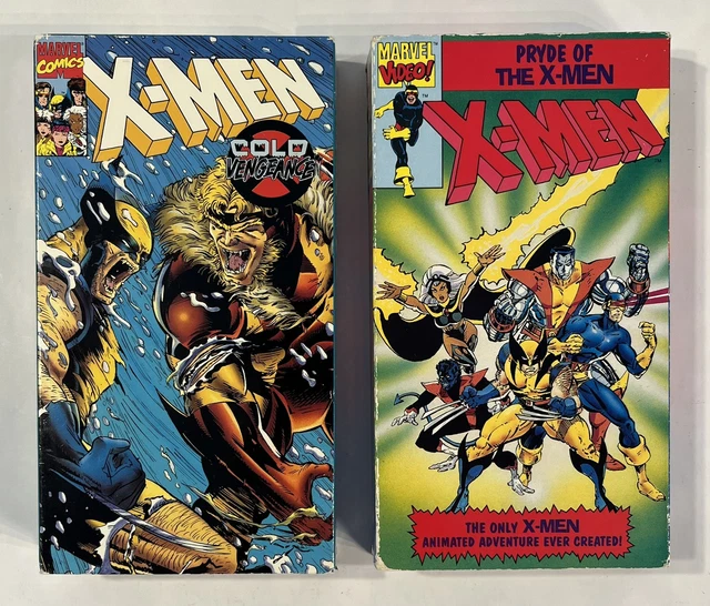 X-MEN THE ANIMATED Series 1992-93 VHS Lot (2) Pryde Of The X-Men, Cold ...