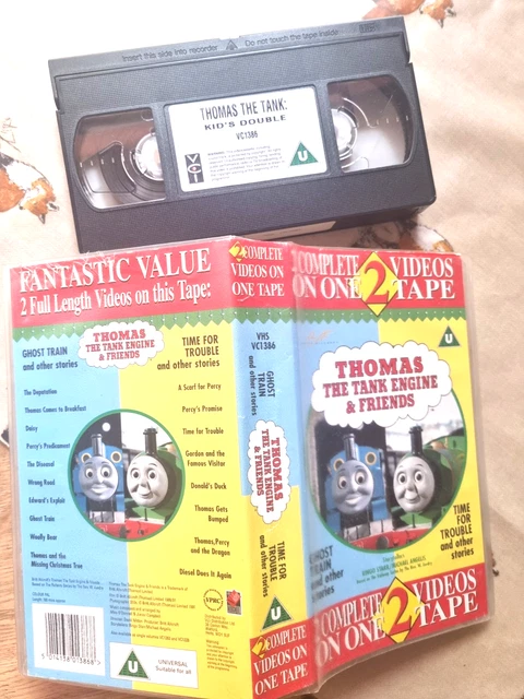 THOMAS THE TANK Engine And Friends Double Vhs Video Ghost Train Time ...
