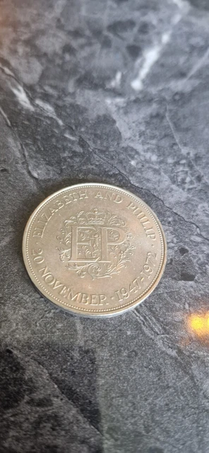 **RARE** 1947-1972 QUEEN Elizabeth Ii And Prince Philip Silver Crown ...