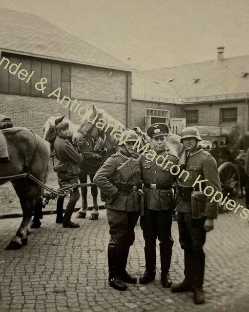 ORIG. FOTO WW2 WK2 WH Wehrmacht Krieg 1940 Soldaten Pferde EUR 13,00 ...