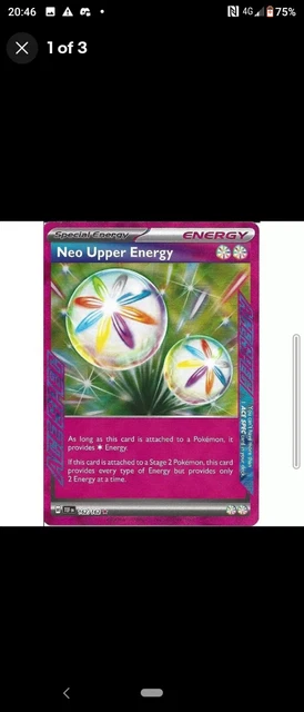 162/162 NEO UPPER Energy : ACE SPEC Rare Card : Temporal Forces : Pokemon TCG £5.00 - PicClick UK