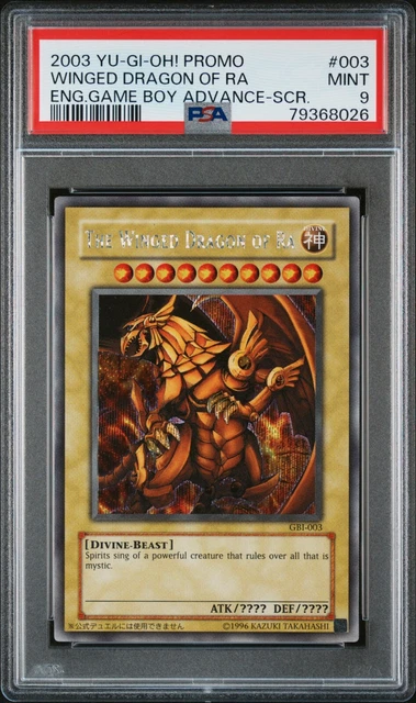 YU-GI-OH! THE WINGED Dragon of Ra Secret Rare GBI-003 | 2003 | Holo | PSA 9 Mint EUR 295,00 ...