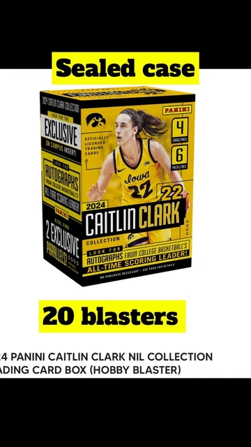2024 PANINI CAITLIN Clark NIL Collection Blaster Box Case Sealed (20 ...