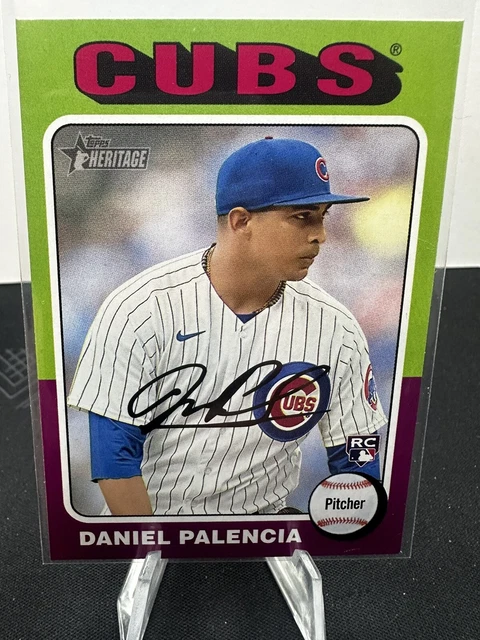 2024 TOPPS HERITAGE Daniel Palencia Rookie Card 491 Chicago Cubs RC EUR ...