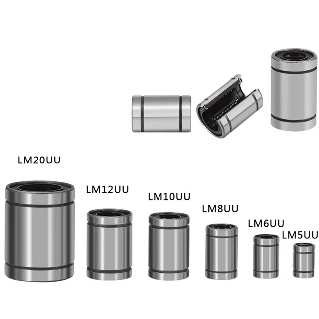 LM6UU -LM20UU LINEAR shaft Bar Rail Slide Bearing Motion 3D Printer CNC ...