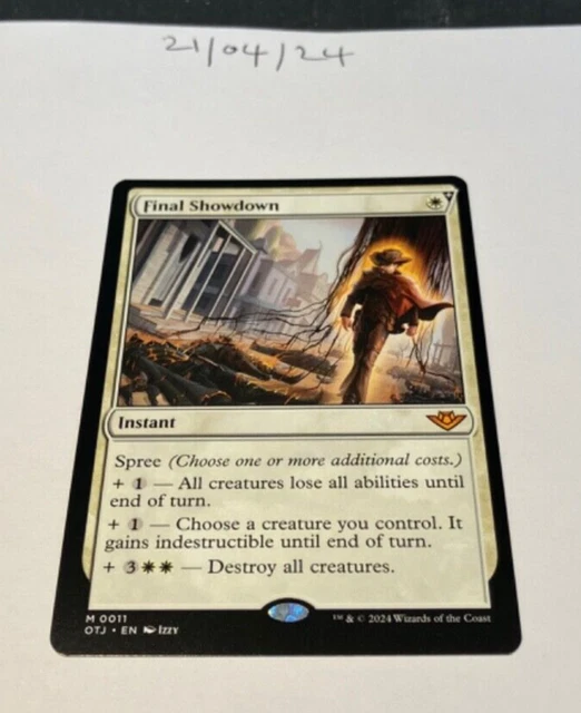 MAGIC THE GATHERING MTG Final Showdown x1 Mythic Card NM/M Outlaws EUR 11,04 - PicClick IT