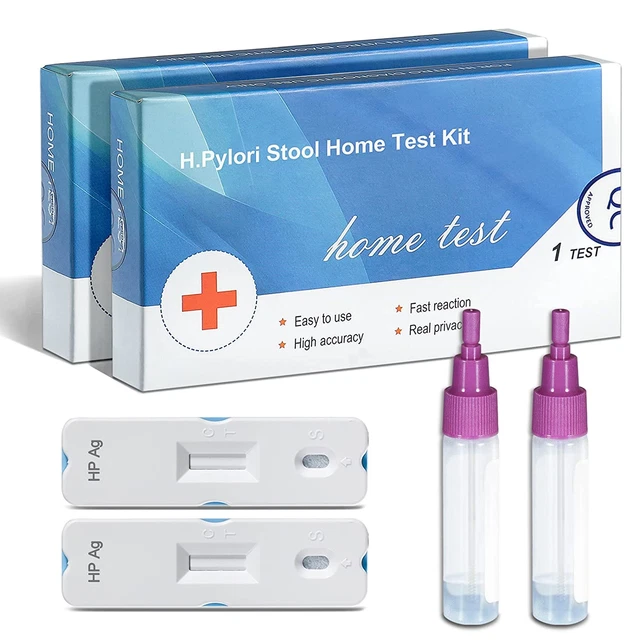 2 TEST H Pylori Test Kit, Helicobacter Pylori Home Stool Test Kits, H ...