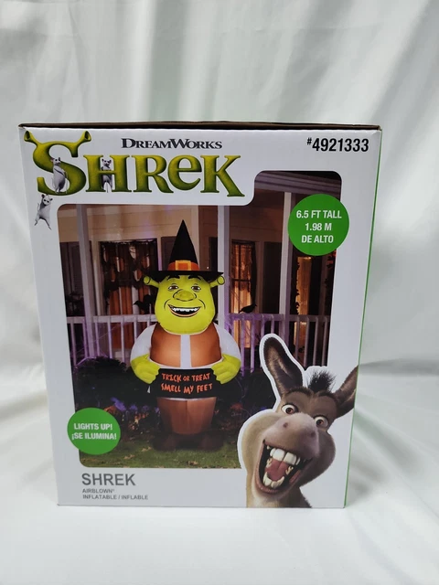 SHREK TRICK OR Treat Smell My Feet 6.5 ft Halloween Inflatable Airblown ...