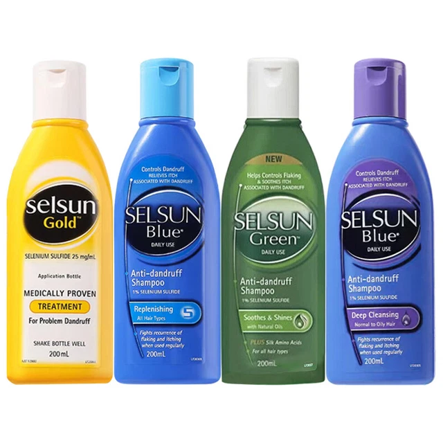 🔥SELSUN GOLD ANTI-DANDRUFF Shampoo 200mL Deep Cleansing Selenium ...
