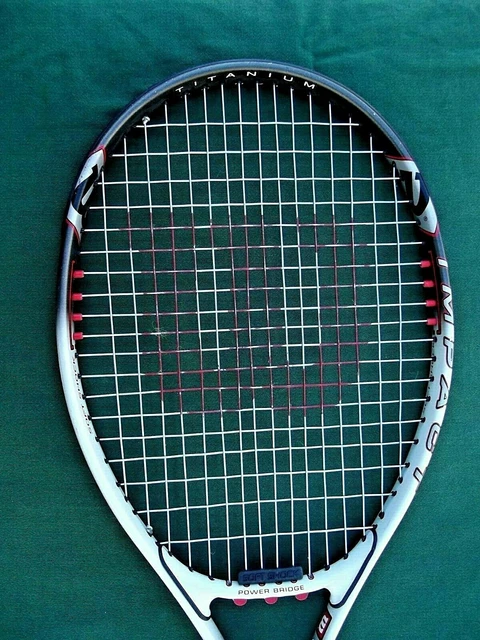WILSON IMPACT TITANIUM SOFT SHOCK 4 1/4" GRIP TENNIS RACQUET-with cover ...