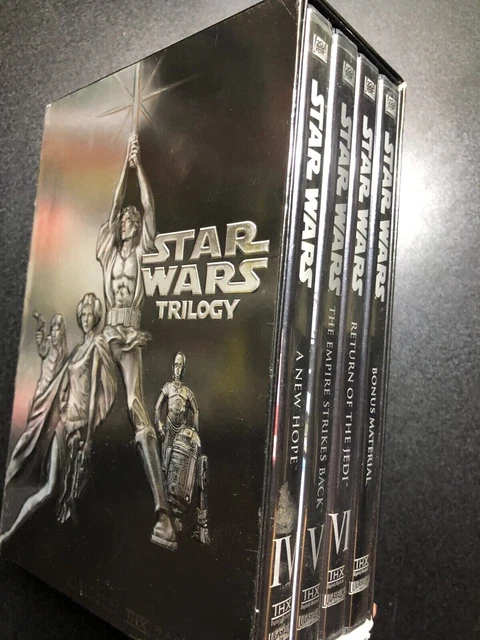 *RARE* STAR WARS Original Trilogy 4-DVD Boxset 2004 - *RARE Silver* MINT SEALED £35.81 - PicClick UK