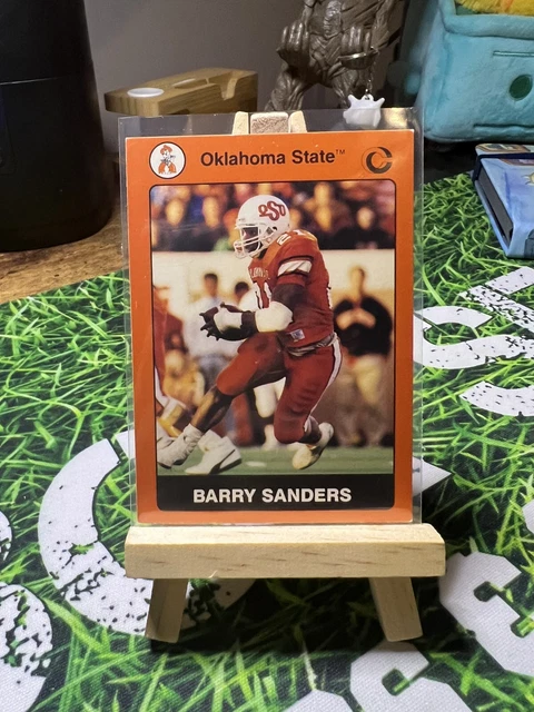 CARTE DE FOOTBALL collection collégiale BARRY SANDERS 1991 OSU Oklahoma ...