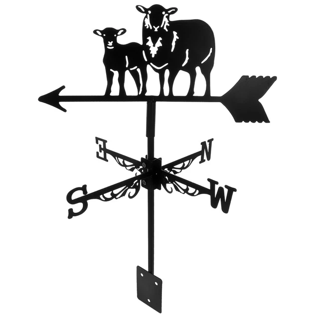 SHEEP WEATHER VANE Rooftop Home Weathervane Child Wind Direction ...