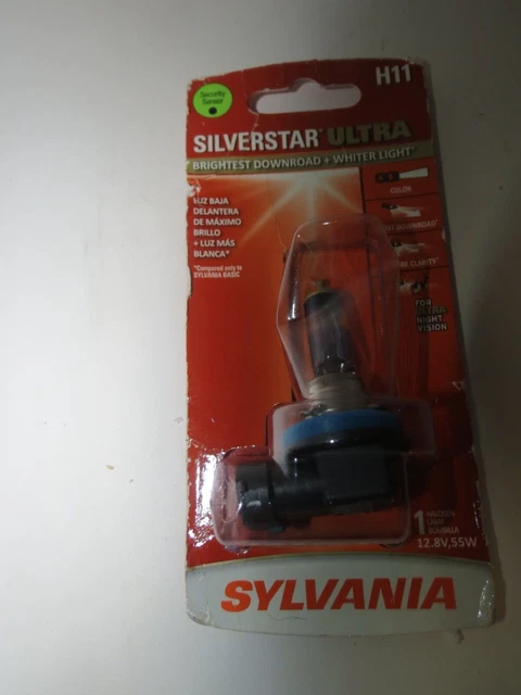 SYLVANIA H11 SILVERSTAR ULTRA Headlight 1 Bulb New In Pkg $39.45 ...