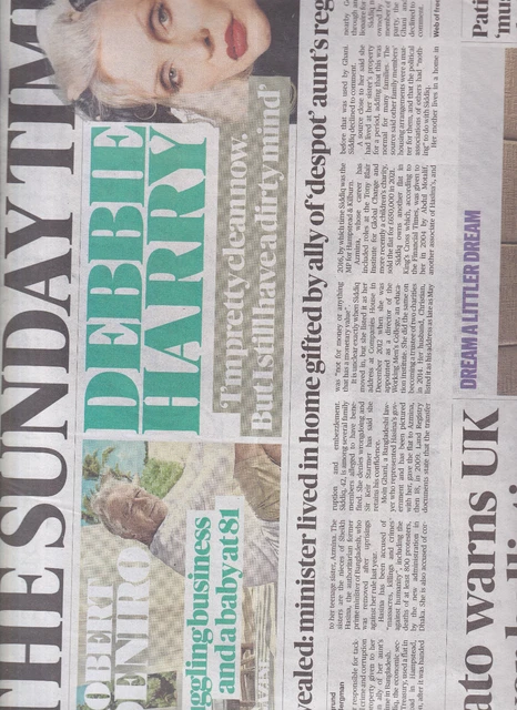 SUNDAY TIMES NEWSPAPER January 5 2025 Luke Littler Tulip Siddiq Keir ...