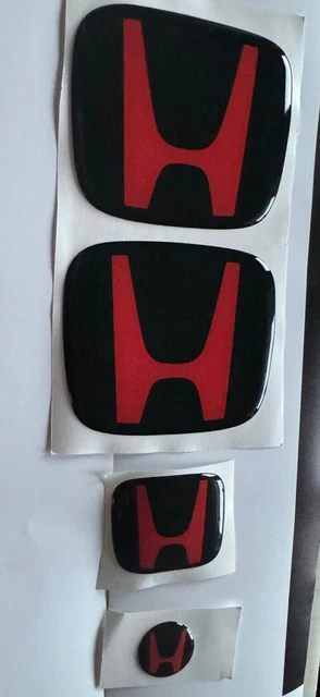 HONDA CIVIC TYPE R FN2 H - gel overlay badges, Set of 4 in Red £20.00 ...