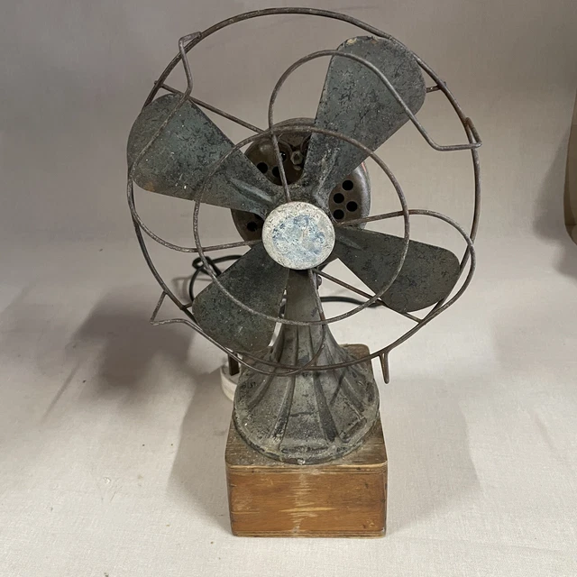 ANTIQUE GILBERT ELECTRIC Desk Fan 1920s 1930s Project Does Not Work £49 ...
