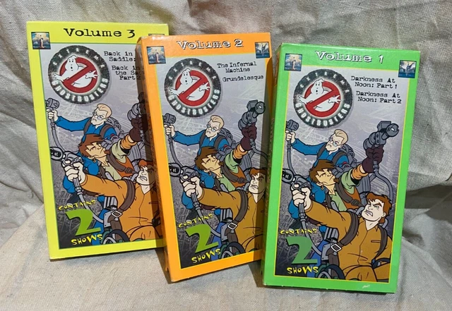 EXTREME GHOSTBUSTERS (1998) VHS Volumes 1-3 Animated Series 6 Episodes ...