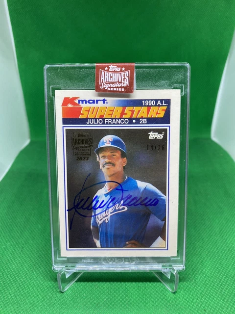 2023 TOPPS ARCHIVES Signature Series Julio Franco On-Card Auto /26 ...