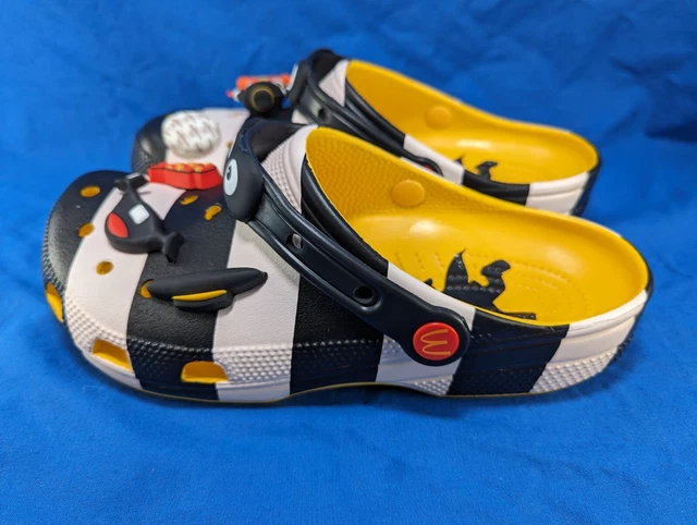 MCDONALDS X CROCS Hamburger Classic Clog UK M8 W10 Borsa a strappo a ...