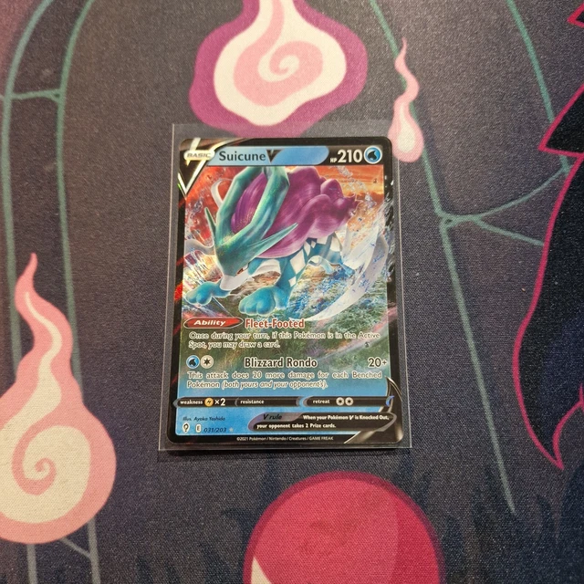 POKÉMON TCG - Suicune V 031/203 - Evolving Skies - Holo Ultra Rare - Mint £4.00 - PicClick UK