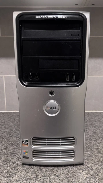 RETRO PC DESKTOP Windows XP Dell Dimension E521 150gb HDD 1gb Ram DVD ...