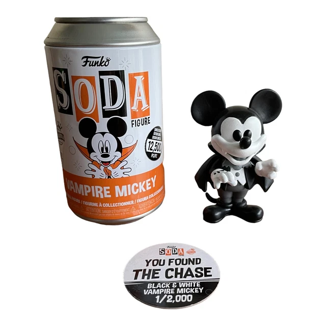 FUNKO SODA DISNEY Mickey Mouse 'Black & White Vampire Mickey' Chase (1/ ...
