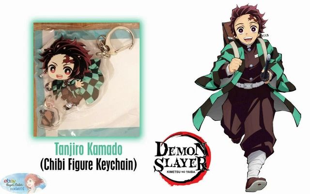 TANJIRO KAMADO CHIBI Figure Keychain Anime: Demon Slayer Kimetsu no ...