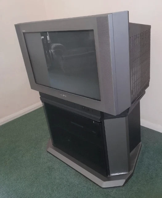 SONY TRINITRON KV-28FX20U 28" Widescreen Retro Gaming CRT TV Stand ...