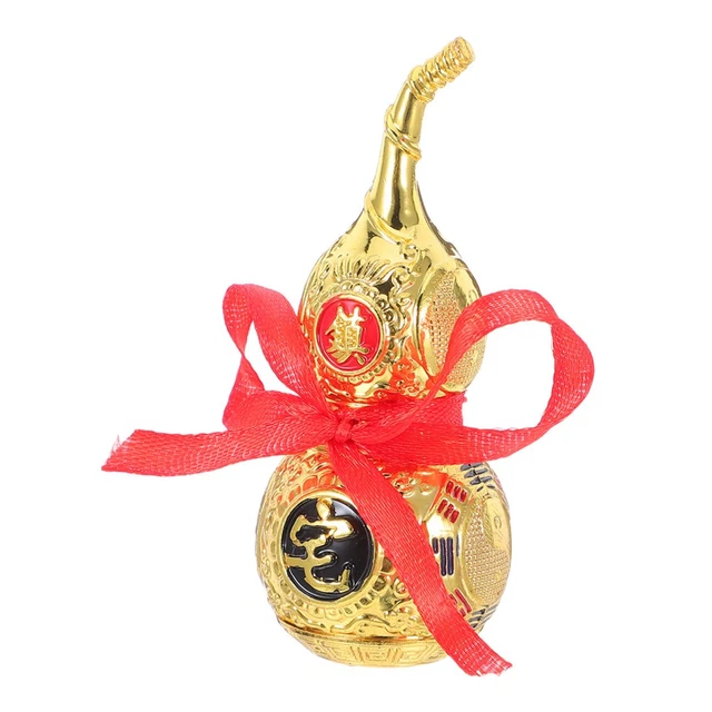 FENG SHUI CHINESE Wu Lou Gourd Figurines Hu LU Treasure Statue Table ...