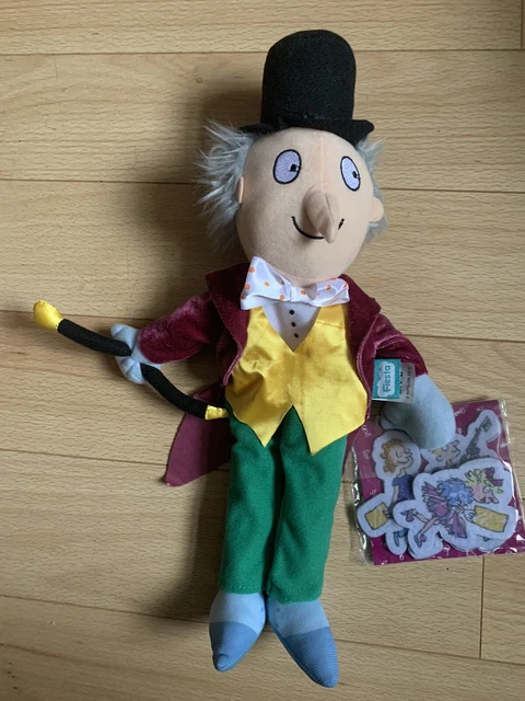 15” ROALD DAHL Hand PUPPET WILLY WONKA Fiesta Soft Toy Plush charlie ...