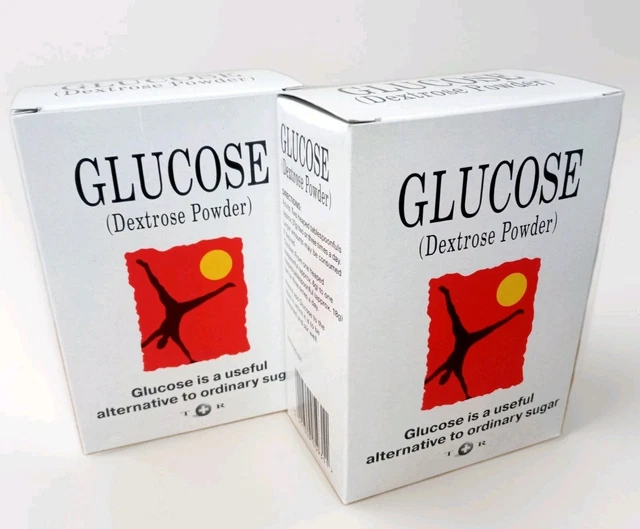 GLUCOSE (DEXTROSE) POWDER 2x500g Two Packets, produced in UK £25.63 ...
