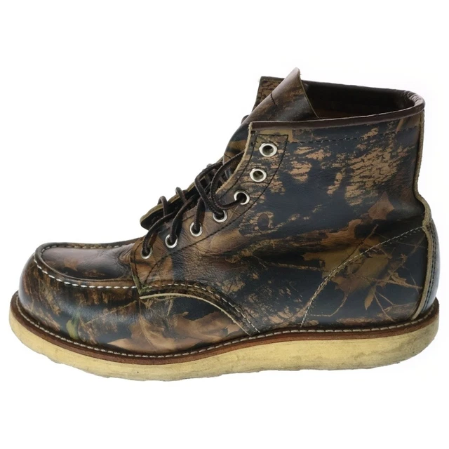 RED WING CLASSIC WORK 6INCH 8884 BOOTS Realtree Camo Oak Brown Used ...