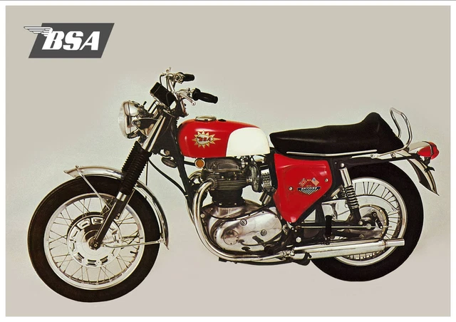 BSA POSTER A65 Spitfire 1968 Stateside USA Suitable to Frame EUR 14,23 ...