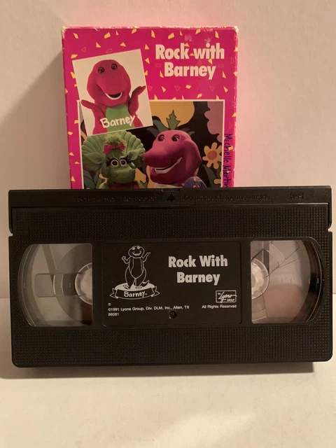 BARNEY & FRIENDS Rock With Barney VHS Video Tape Sing Along 1991 Lyons ...