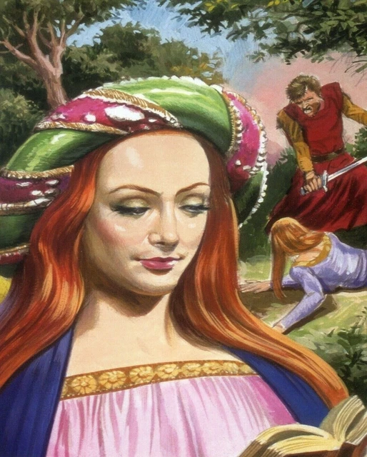 CATHOLIC PRINT PICTURE SAINT St Winifred 8" x 10" ready to be framed ...