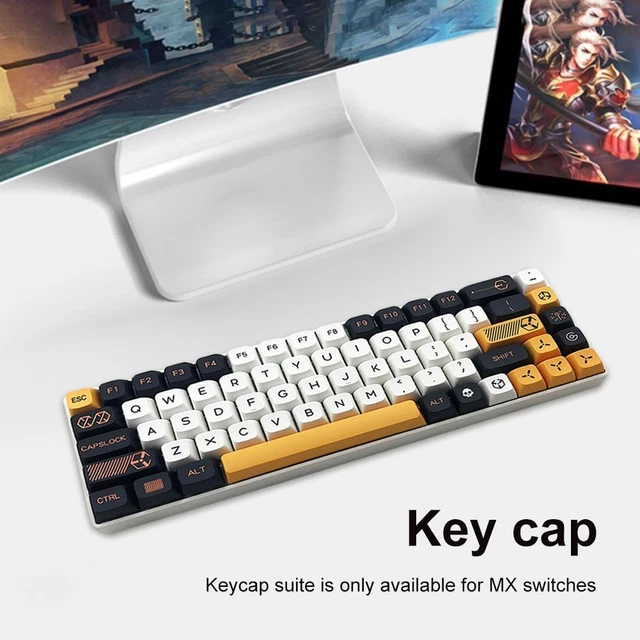 PBT PERSONALIZED KEYCAPS Gaming Mechanical Keyboard Ball Caps for MX ...